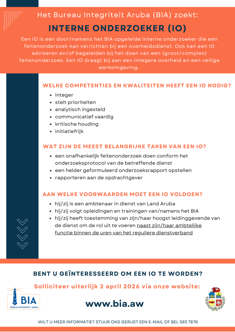 Bureau Integriteit Aruba – Bureau Integriteit Aruba